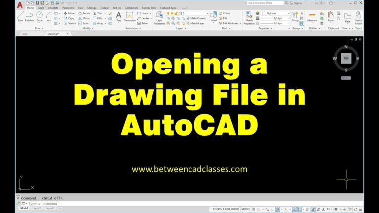 Mastering AutoCAD: A Comprehensive Guide to Opening an Existing Drawing – UniTechno